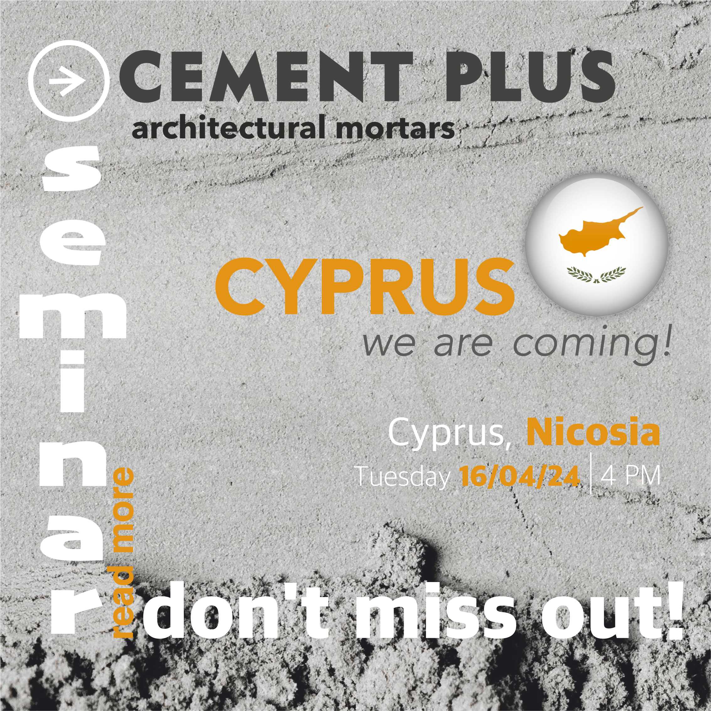 Εκπαιδευτικό Σεμινάριο 16 Απριλίου 2024 - Cement Plus